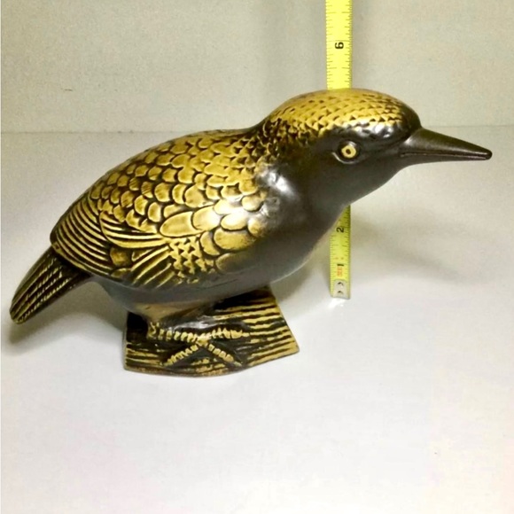 FLOCK-5 | Accents | Vintage Gorgeous Rare Flock5 Sw Brown Yellow Bird ...